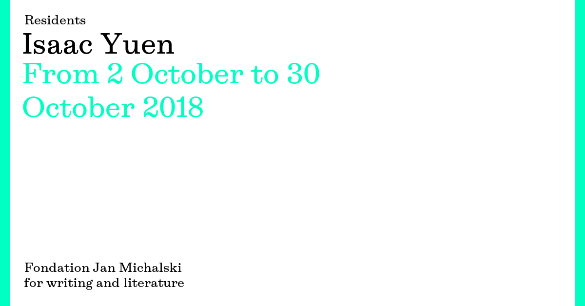 Isaac Yuen – Fondation Jan Michalski