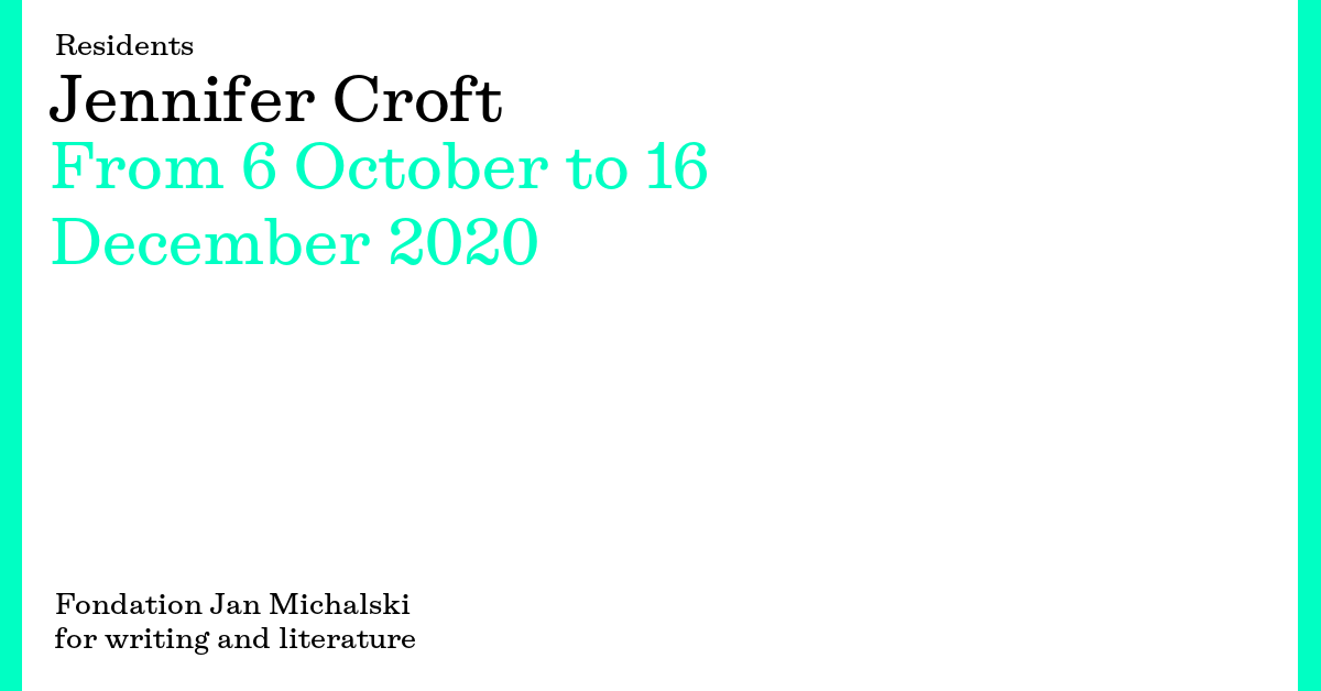 Jennifer Croft – Fondation Jan Michalski