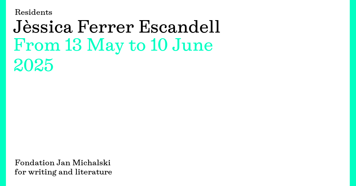 Jèssica Ferrer Escandell – Fondation Jan Michalski