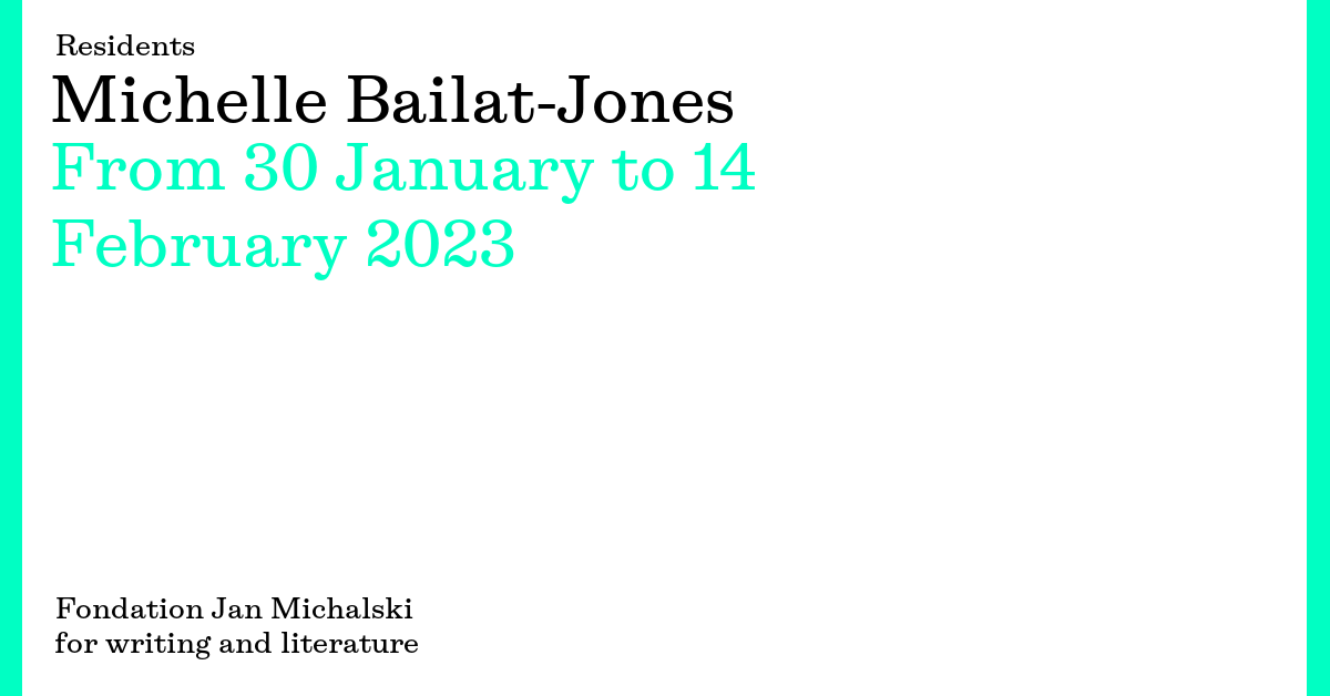 Michelle Bailat-Jones – Fondation Jan Michalski