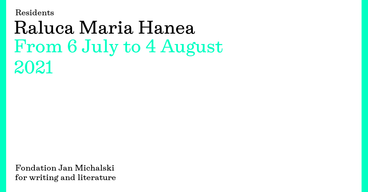 Raluca Maria Hanea – Fondation Jan Michalski