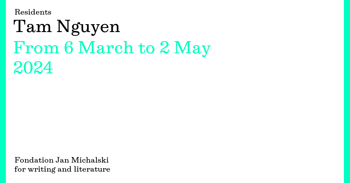 Tam Nguyen – Fondation Jan Michalski