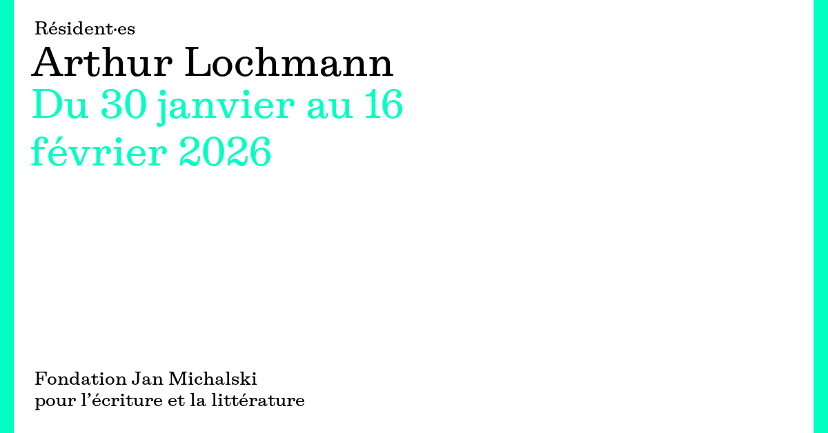 Arthur Lochmann – Fondation Jan Michalski